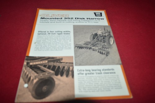 Oliver Tractor 242 292 Disc Harrow Dealer's Brochure TBPA | eBay