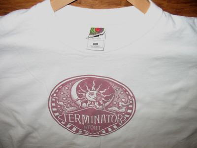 MCMENAMINS TERMINATOR STOUT T-SHIRT PRE-OWNED XXL WHITE FREE SHIPPING ...