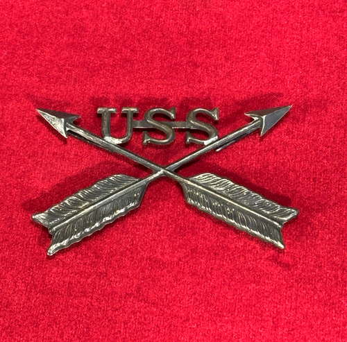 RARE INDIAN WARS ERA " USS " UNITED STATES SCOUTS HAT INSIGNIA | eBay