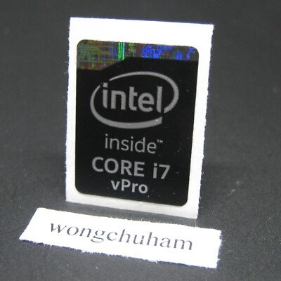 PC Notebook Sticker - intel CORE i7 vPro sticker 16mm x 21mm ...