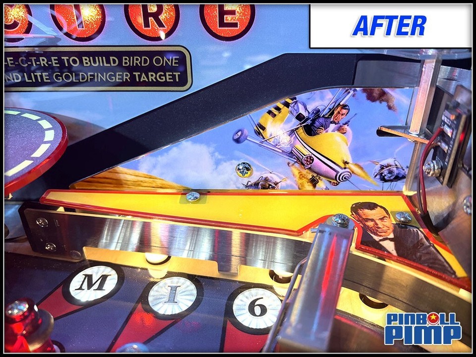 Stern James Bond 007 Pinball "GYROCOPTER" Custom NELLIE Decal Mod - A ...