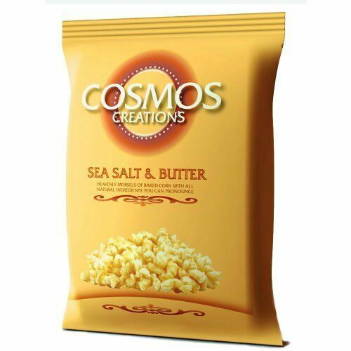Cosmos Creations Sea Salt and Butter Popcorn Snack 7 Ounce 12 per Case ...