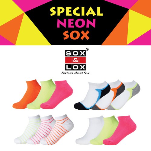SOX & LOX - Special Neon Low Cut Socks Cushioned or Thin [KOREA] | eBay ...