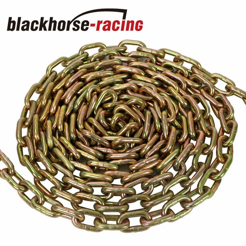 2PC 5/16" x 20' G70 Chains Tow Chain Binder Tie Down Flatbed Truck ...