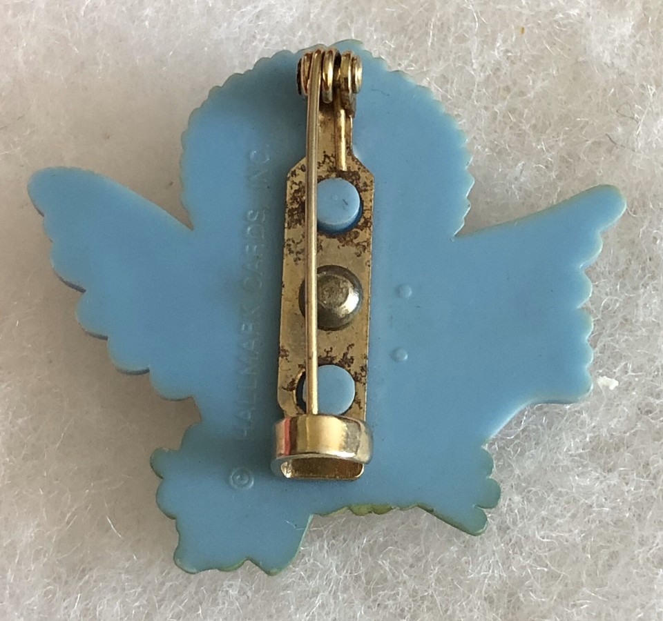 Vtg Hallmark Blue Bird Pin Happy Brooch Collectible Lapel Pin A639 | eBay