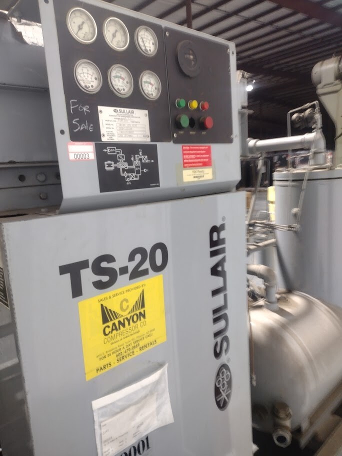 Sullair TS-20 125 HP rotary screw air compressor - Phoenix AZ | eBay