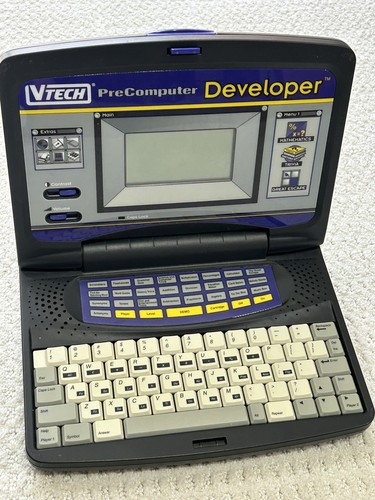 VTech Pre Computer Developer Power Pad Kids Laptop Vtg Tested No Cord ...