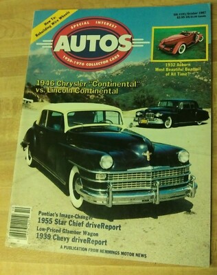 Special Interest Autos # 101 October 1997 32 Auburn Boattail Speedster ...