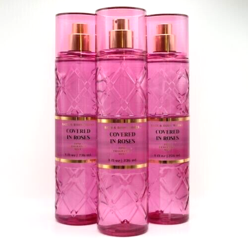 BATH & BODY WORKS COVERED IN ROSES FINE FRAGRANCE MIST SPRAYS 8 OZ EA ...