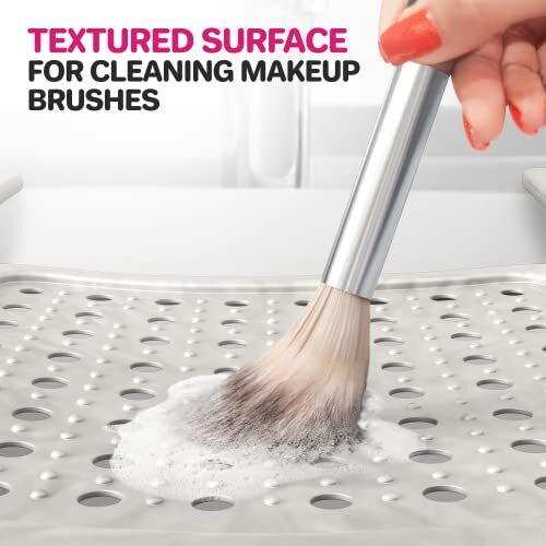 Bathroom Sink Cover Foldable Sink Topper Silicone Makeup Organizer Mat ...