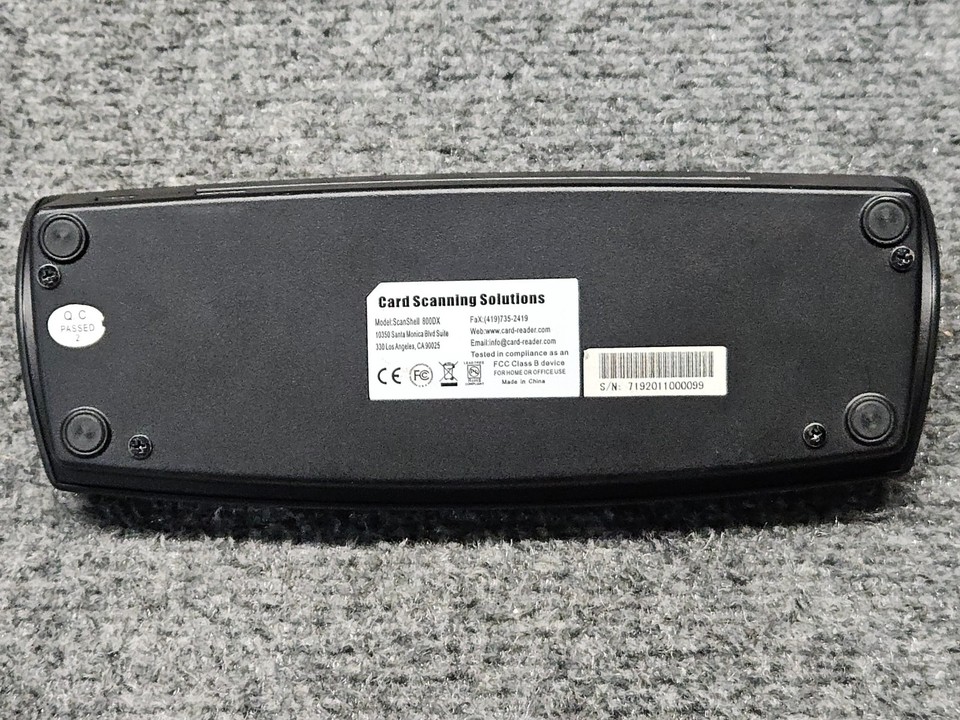 Card Reader ScanShell 800DX Duplex ID Card Scanner USB *Tested* | eBay