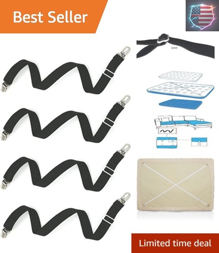 Adjustable Bed Sheet Clips – 20-78 Inch Holder Set for Perfectly Neat ...