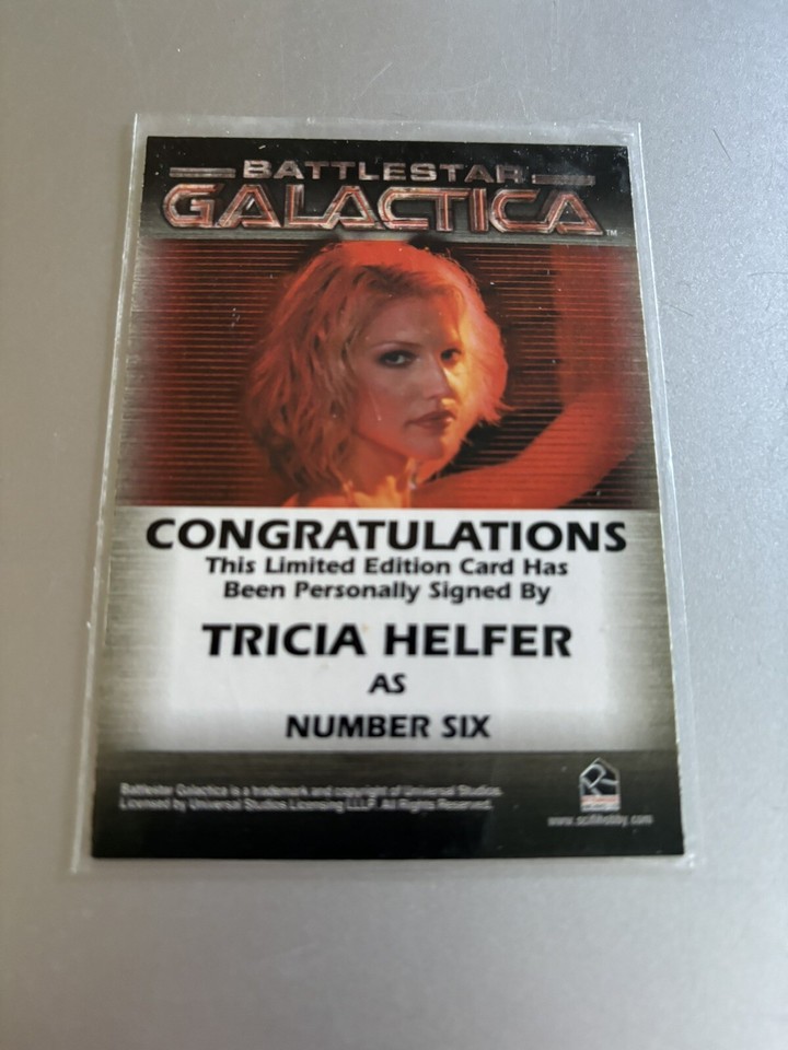 Battlestar Galactica Season 2 Autograph Card Tricia Helfer as Number ...