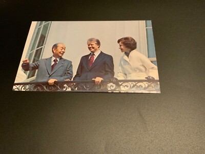 Jimmy & Rosalynn Carter , Premier Fukuda of Japan- Unposted c.1977 ...
