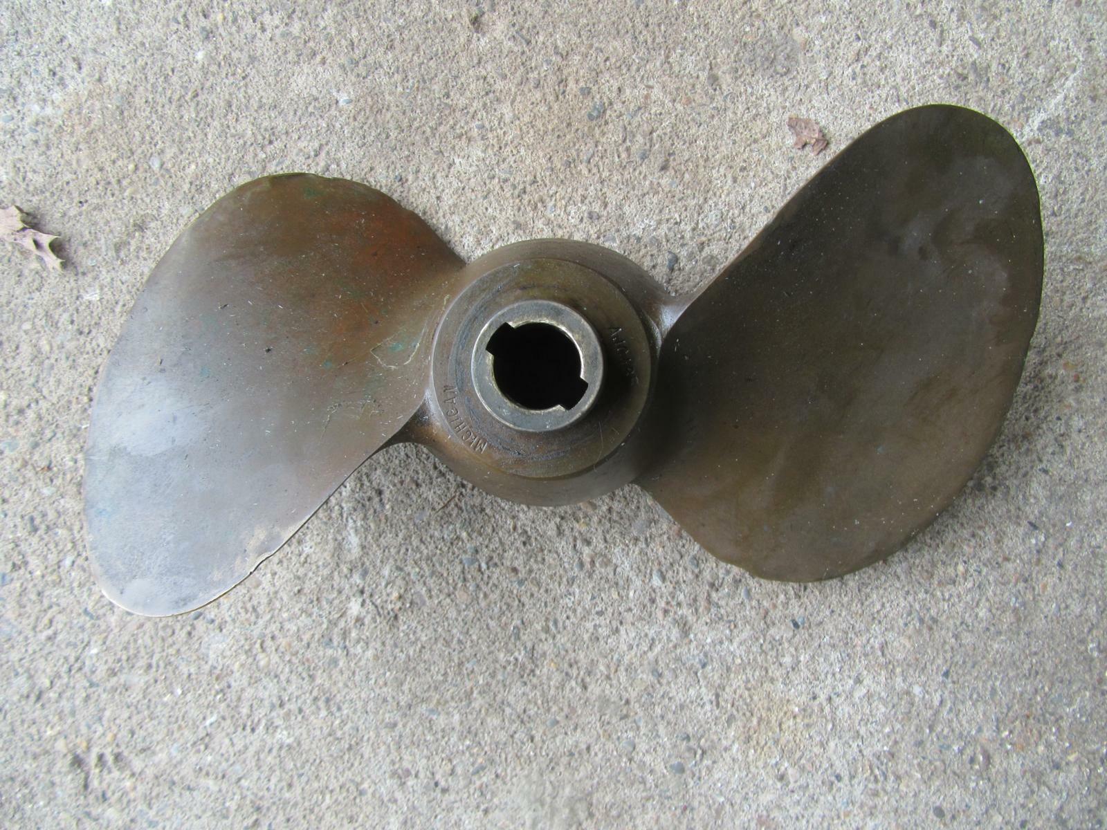 1958-1959 Johnson Evinrude Michigan Bronze Prop AJC-485 12" Diameter 15 ...