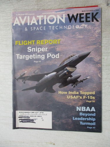 AVIATION WEEK & SPACE TECHNOLOGY MAGAZINE OCT 4, 2004 LOCKHEED MARTIN ...
