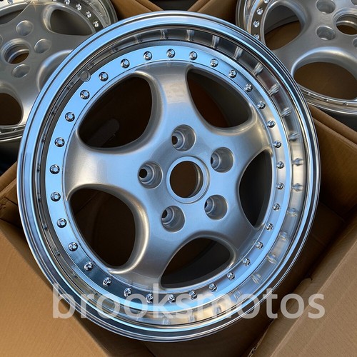 17" FORGED CLASSIC WIDE SILVER STYLE WHEELS RIMS FIT FOR 1981-1986 ...