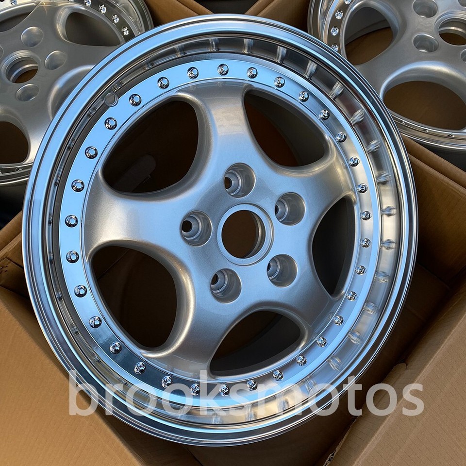 17" FORGED CLASSIC WIDE SILVER STYLE WHEELS RIMS FIT FOR 1981-1986 ...