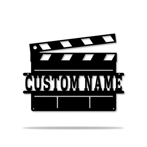 Personalized Clapperboard Metal Signs, Custom Movie Director Wall Art ...