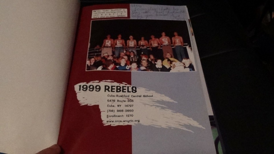 Cuba, NY Cuba-Rushford Central School Yearbook 1999 Rebels Vol 8 | eBay