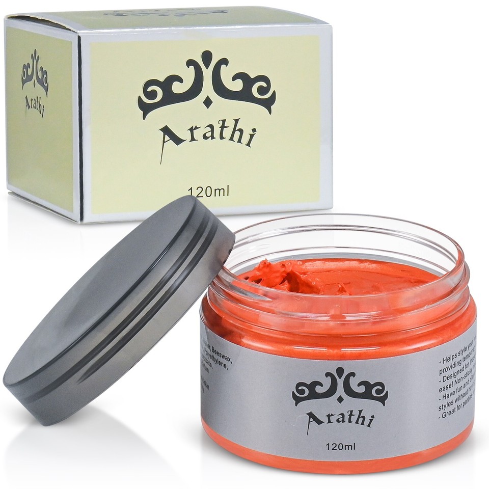Arathi Hair Color Wax Mud Dye Cream Unisex Washable Temporary Modeling ...