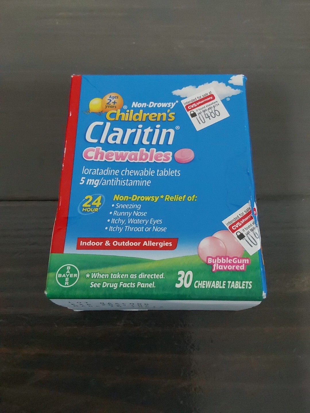 Claritin Children's Chewables 5mg Antihistamine Bubble Gum - 30 Tablets ...
