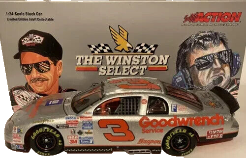 Dale Earnhardt 1995 Winston Silver Select 1/24th Goodwrench Hood Opens ...
