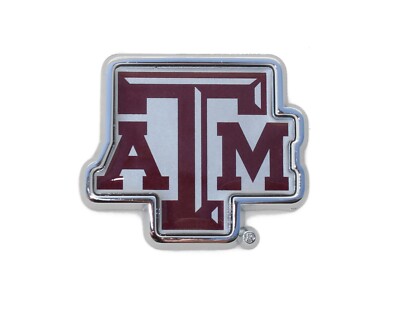Texas A&M ATM Color Metal Auto Emblem | eBay