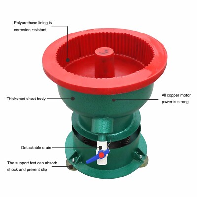 Vibration Deburring Polishing Machine Rust Removal Surface Grinder220V ...