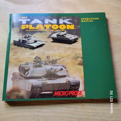 1989 M1 TANK PLATOON 3.5" FLOPPY PC GAME - MICROPROSE Missing Disk B | eBay