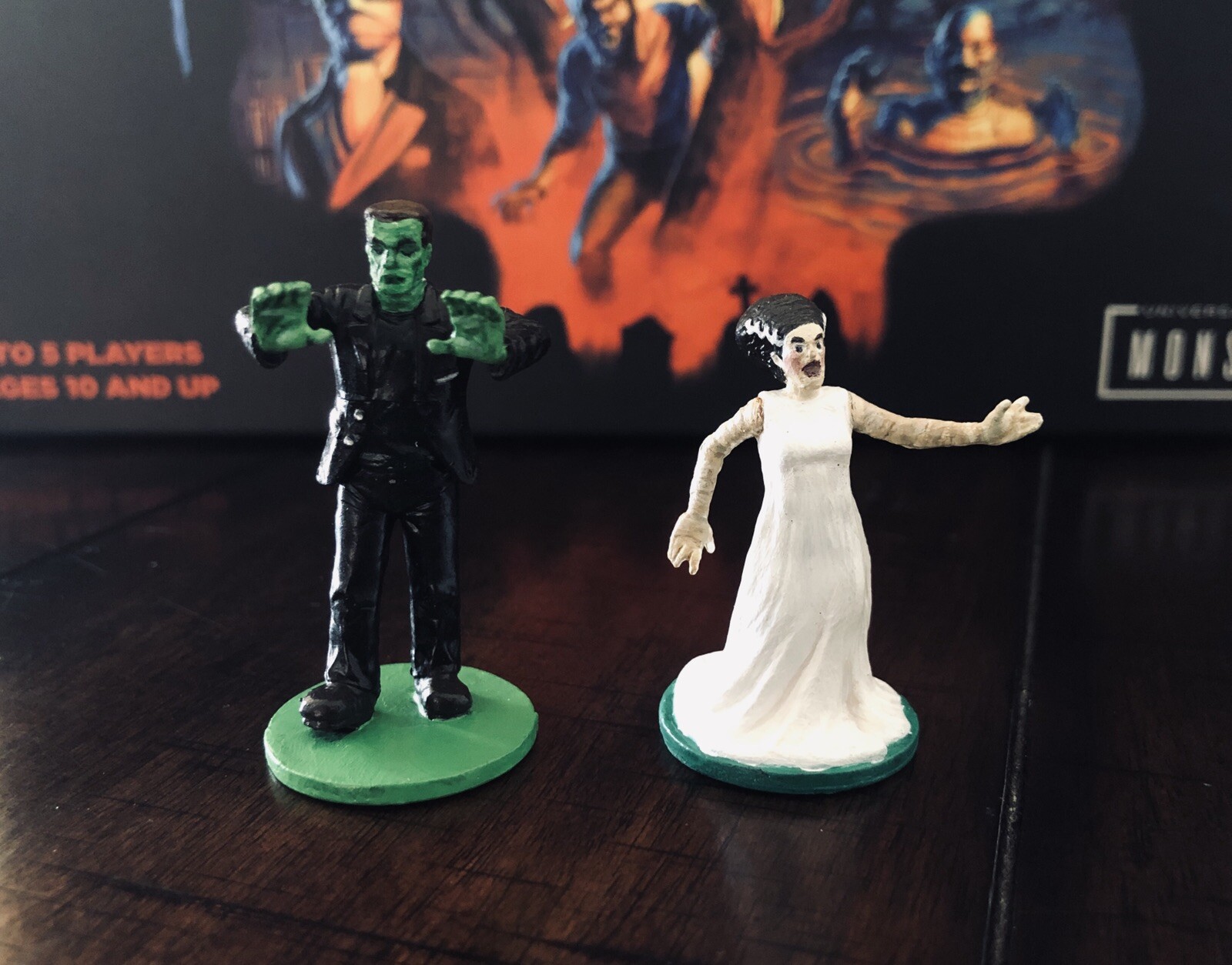 Horrified Game Custom *PAINTED* Frankenstein's Monster + Bride Mini ...