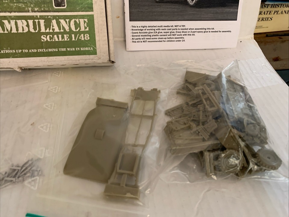 Peolini Design RESIN Model Kit Dodge WC 54 Ambulance 1/48 New In Open ...