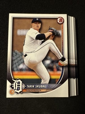 LOT OF 25 - Tarik Skubal 2025 Bowman Card Lot #20 - Detroit Tigers Cy ...