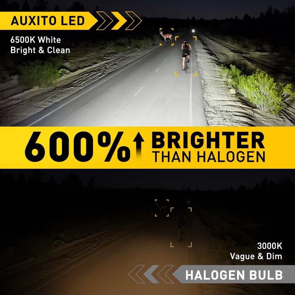 AUXITO Super White H1 LED Headlight Bulb Conversion Kit High Low Beam ...