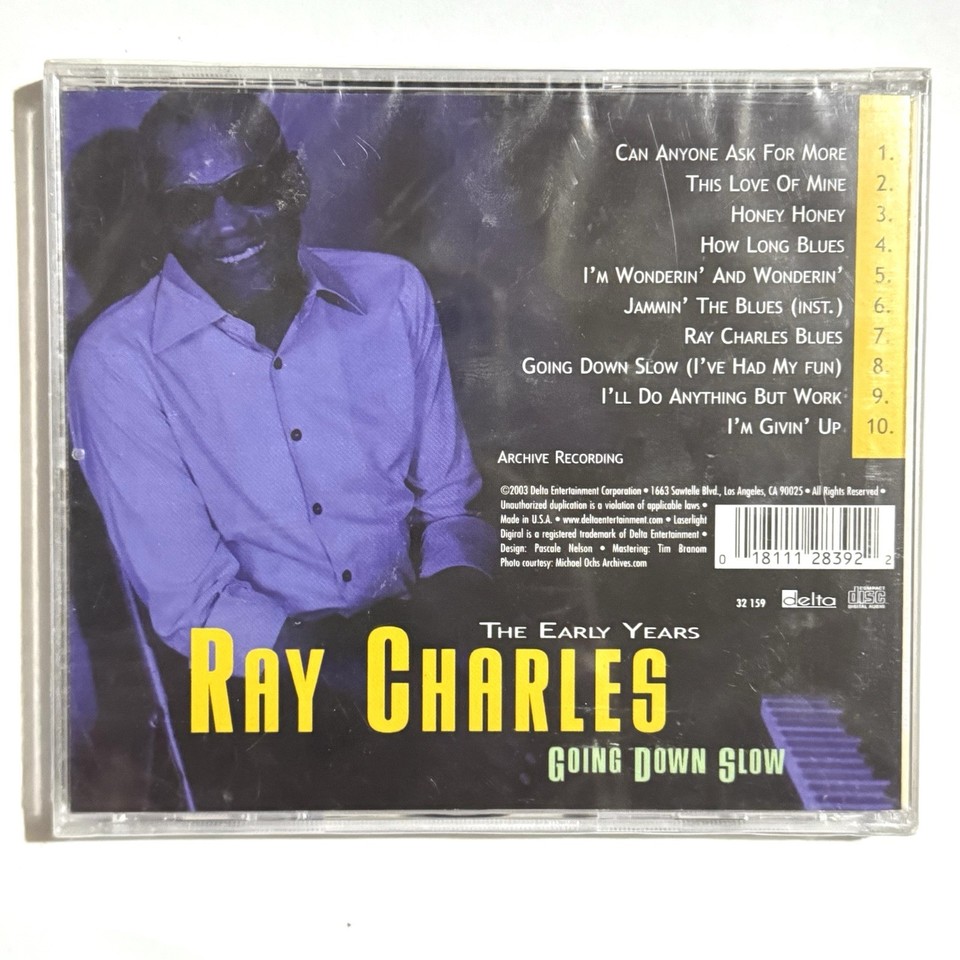 Ray Charles Going Down Slow Early Years CD 2003 Delta | eBay