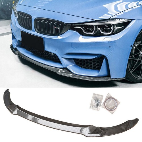 CS Style Carbon Fiber Front Bumper Lip Splitter For BMW F80 M3 F82 F83 ...