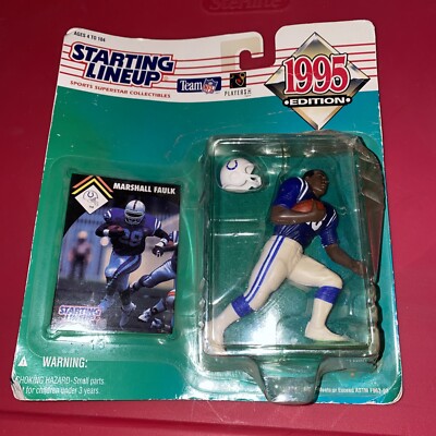 Marshall Faulk #28 - St Louis Rams 1995 NFL Starting Lineup Figure NIP ...