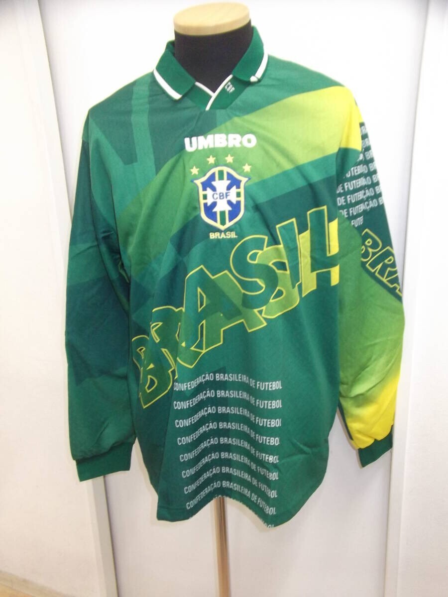 BRAZIL G WC 1996 GK Home FOOTBALL JERSEY CAMISA BRASIL Seleção Umbro ...