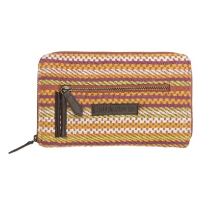 Tabitha Signature Zip Wallet 11 Card Slots VHC Brands Red Orange Pink ...