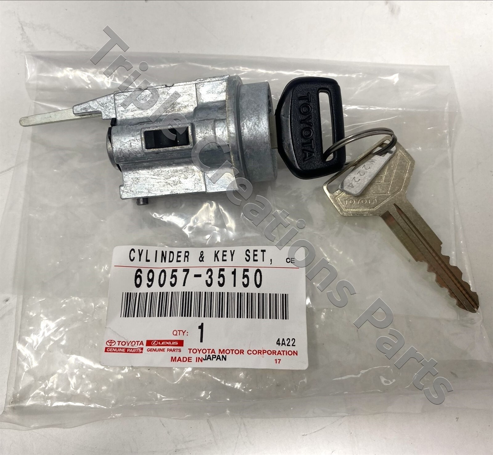 69057-35150 Genuine Toyota Cylinder & Key Set 6905735150 OEM | eBay