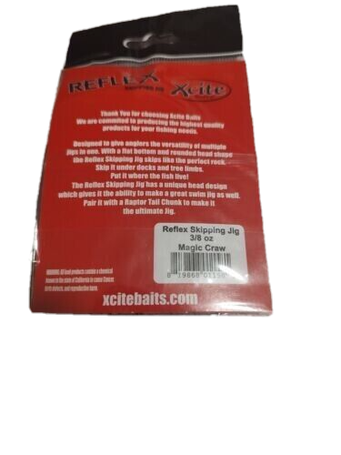 Xcite Baits Reflex Skipping Jig - Magic Craw - 3/8 oz. - New In Package ...