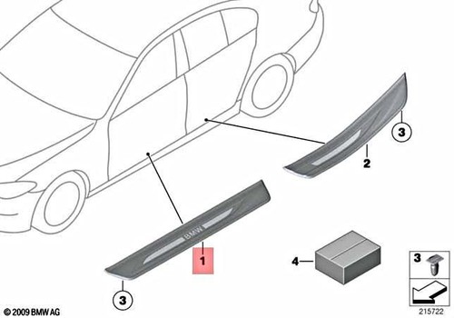Genuine BMW Illuminated Door Sill Strip Front Left F10/F11 5 Series ...