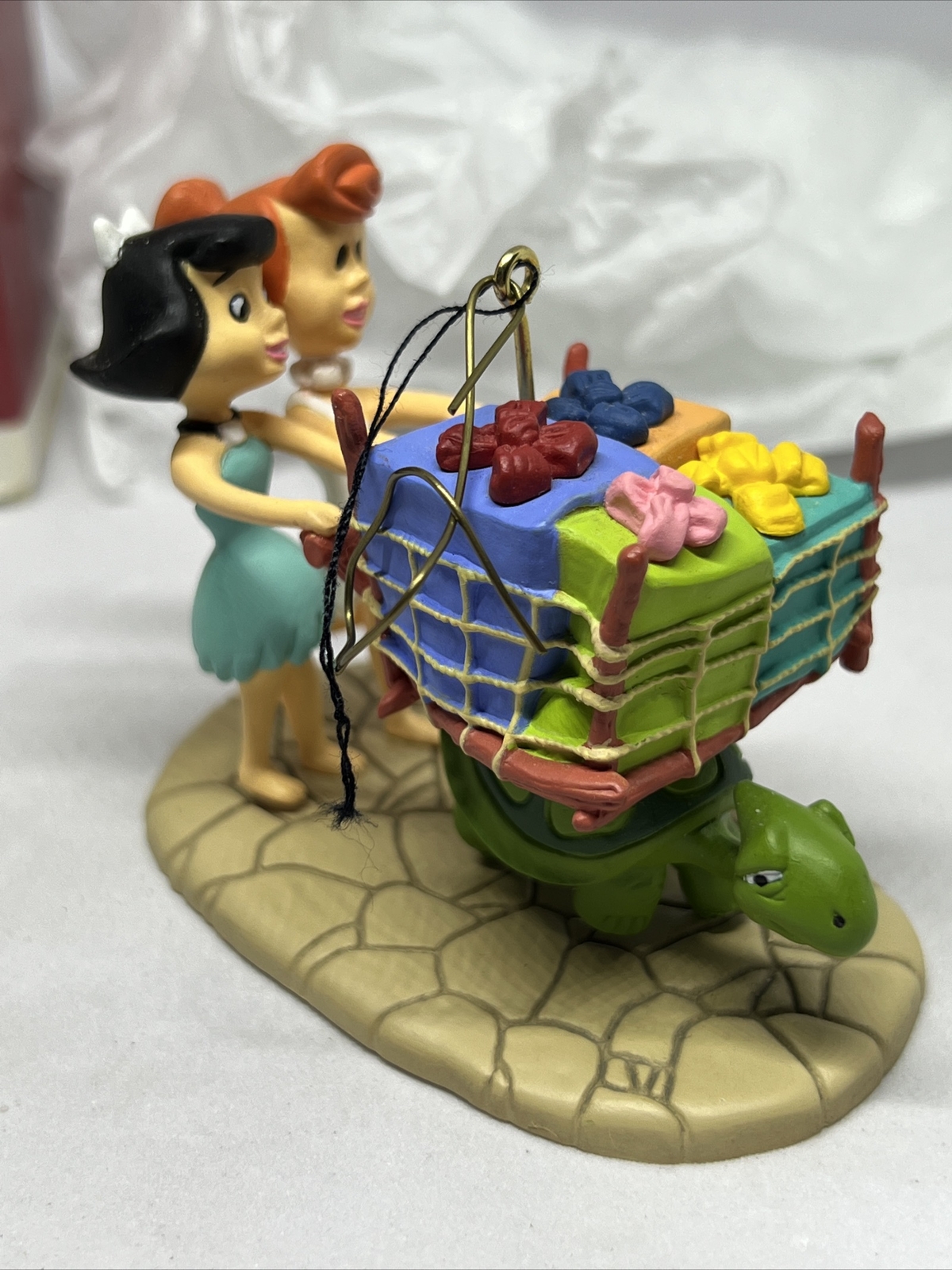 HALLMARK 1995 Keepsake Ornament The Flintstones Betty and Wilma Turtle ...