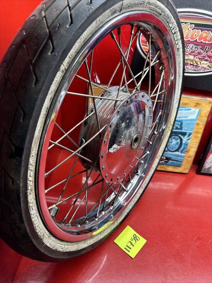Harley 21” Ironhead Superglide Hamburger Drum Brake Vintage Chopper ...