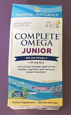 Nordic Naturals Complete Omega Junior - Overall Health and Wellness 180 ...