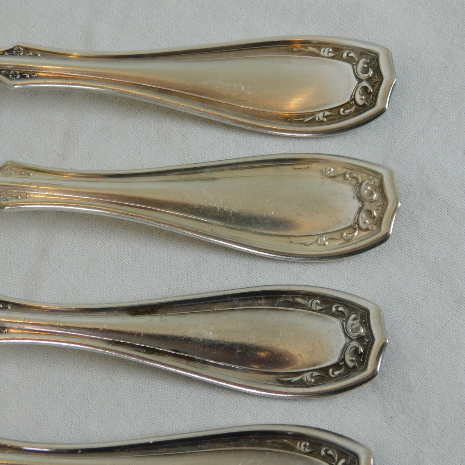 Irving Silverplate Pie Pastry Fork Set of 6 Oneida Keystone 1916 ...