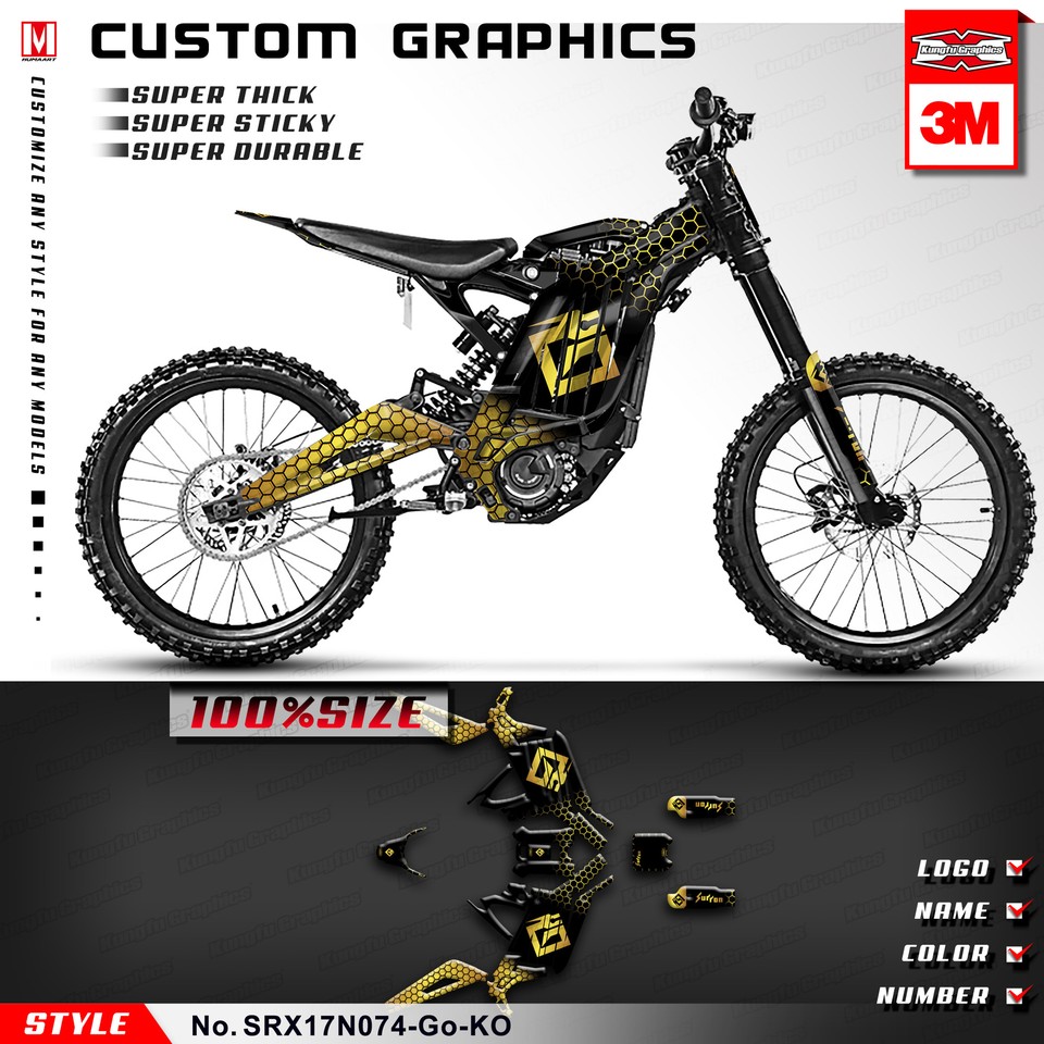 Custom Surron Graphics Sticker Kit for Sur Ron Light Bee X Honeycomb ...