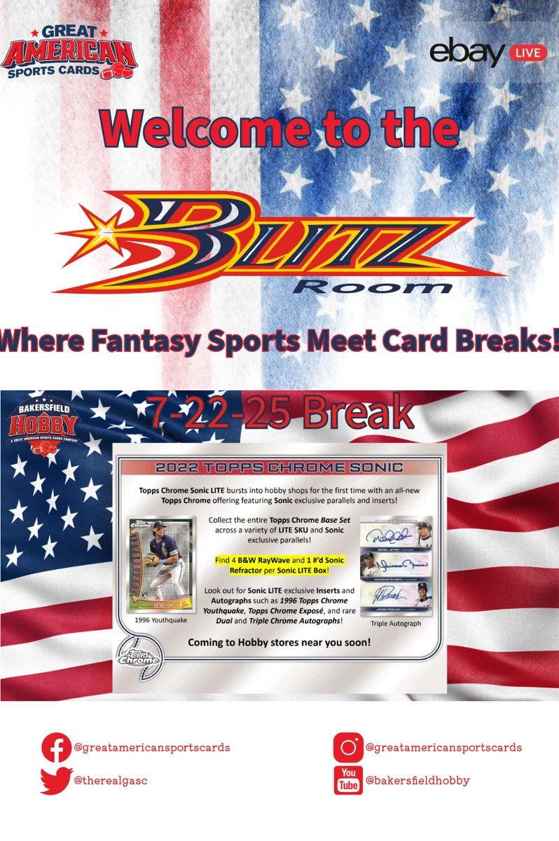 07-22-2025 2022 Topps Chrome Sonic Break - eBay Live