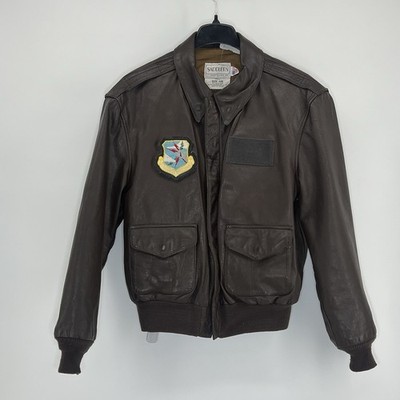 VTG Cooper A-2 US Air Force Bomber Leather Goatskin Jacket size 44R ...