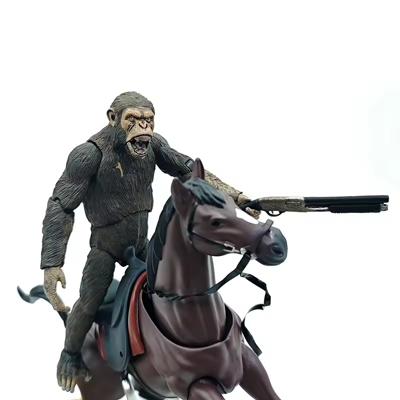 NECA DAWN of the PLANET of the APES KOBA FIGURE & FIGMA BLACK HORSE in ...